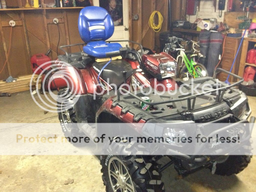 My own lock and ride rear seat! | Polaris ATV Forum