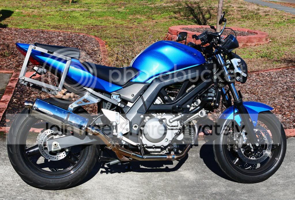 Fabricated Side Luggage Rack- lots of pics | Suzuki SV650 Riders Forum