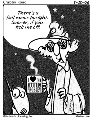 Full Moon Maxine Cartoons